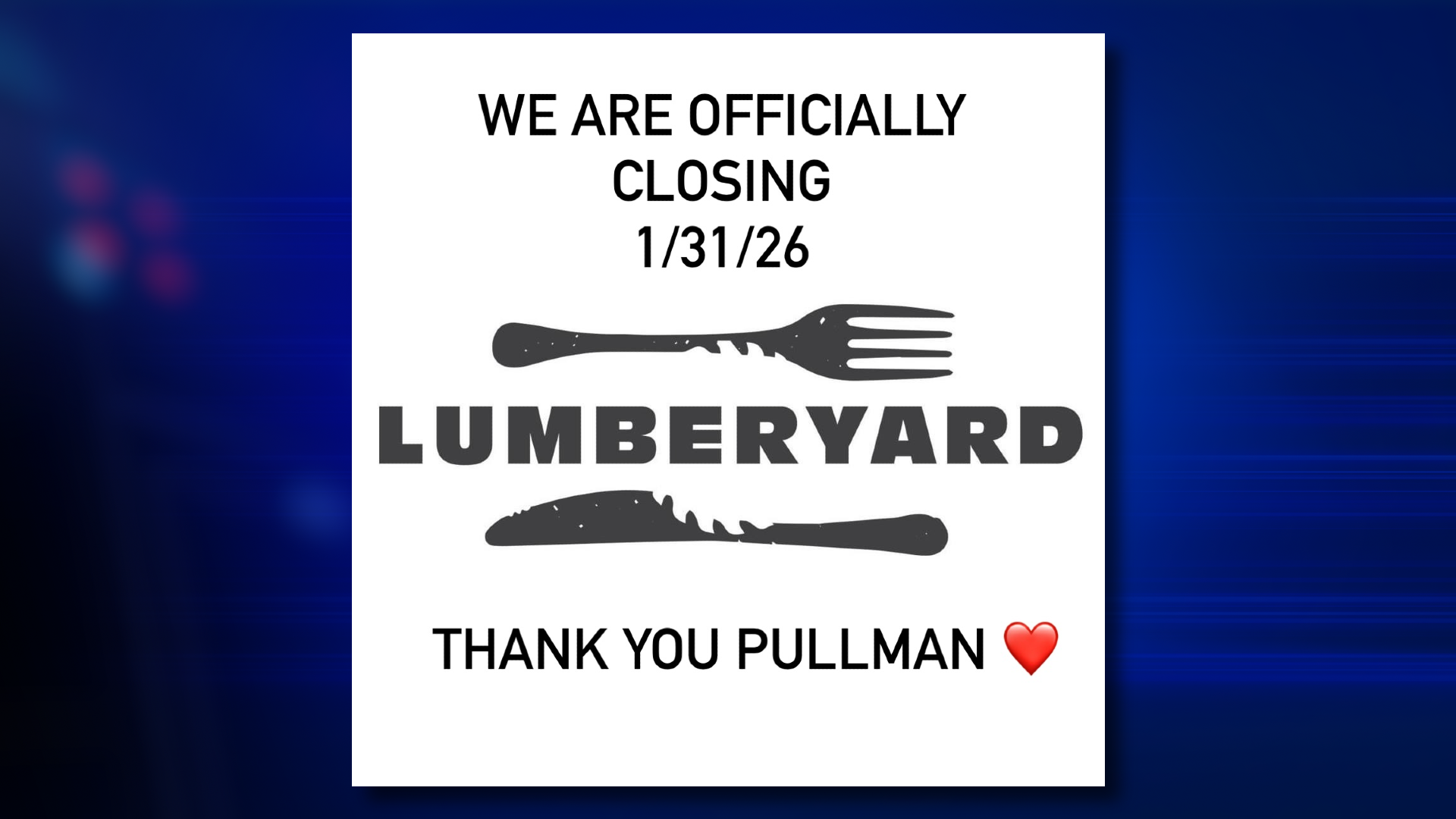The Lumberyard food hall in downtown Pullman announces closure | FOX 28 ...